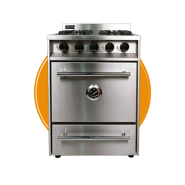 COCINA INDUSTRIAL CON PUERTA DE ACERO – 60CM – Kokken